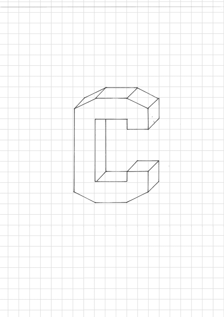 How to Draw 3D Block Letters - Shachihata