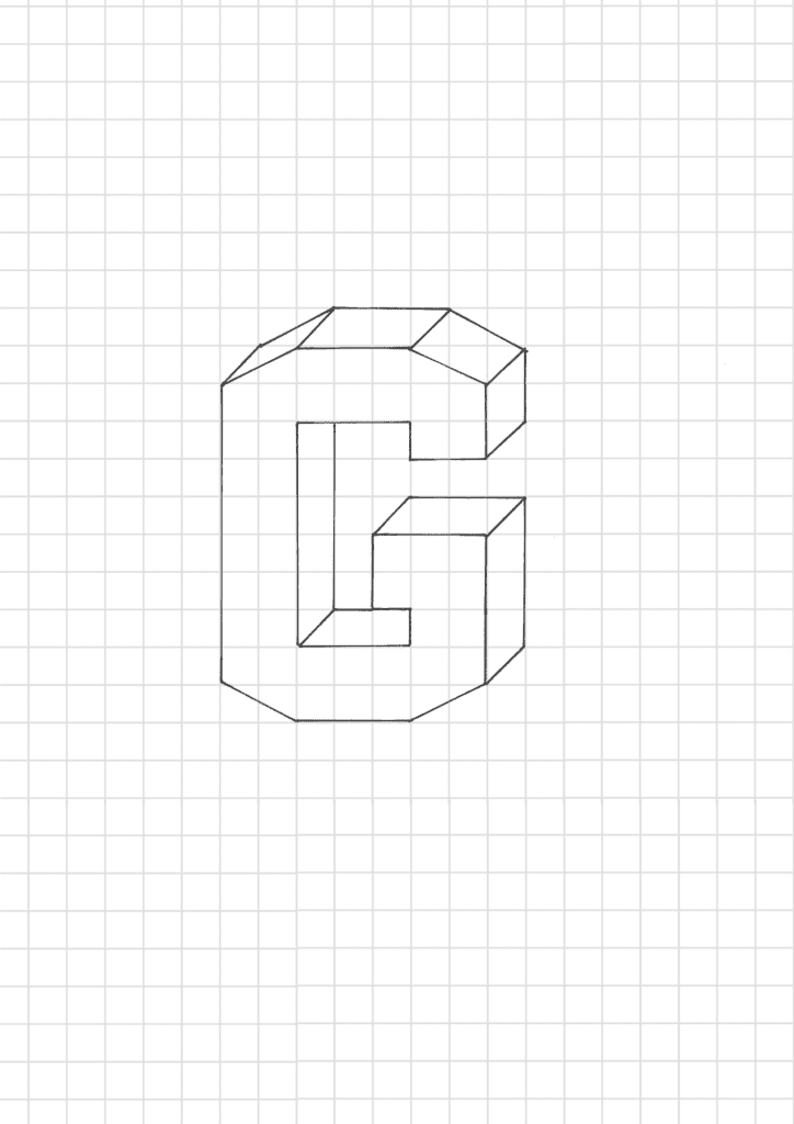 How to Draw 3D Block Letters: Alphabet Drawing Lesson - Shachihata