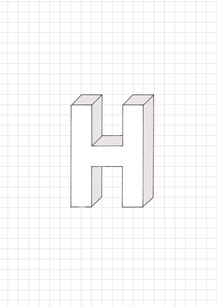How to Draw 3D Block Letters: Alphabet Drawing Lesson - Shachihata
