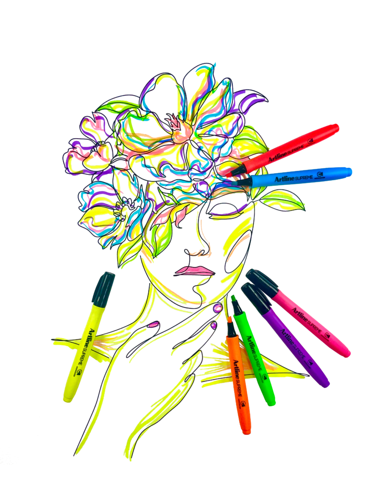 3 Ways To Use Highlighters For Art - Shachihata